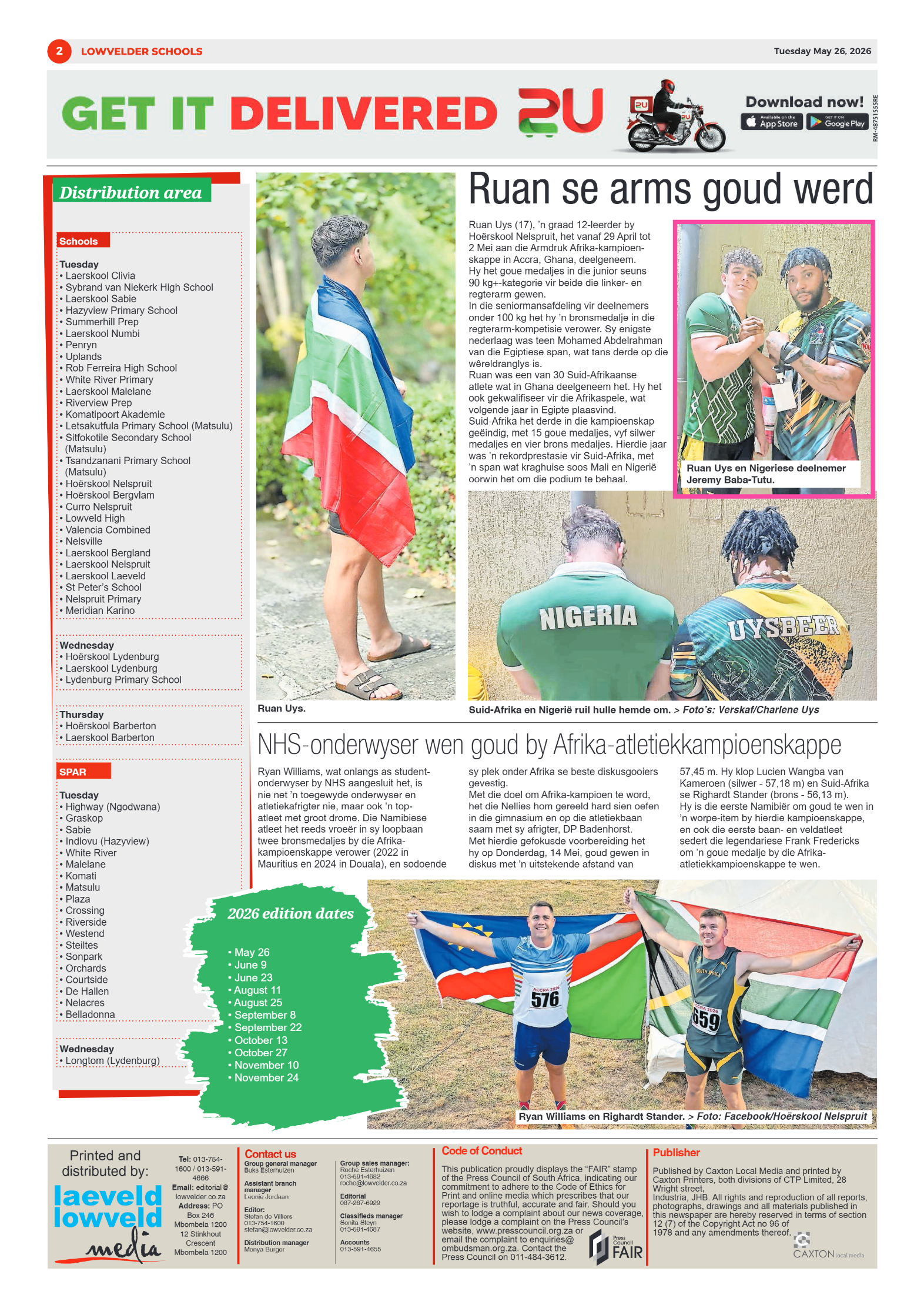 Lowvelder Schools 26 May 2026 | Lowvelder